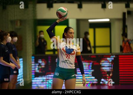 Italy, February 20 2022, BEATRICE NEGRETTI (Vero Volley Monza) during ...