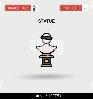 Statue Simple vector icon Stock Vector Image & Art - Alamy