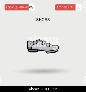 Shoes Simple vector icon Stock Vector Image & Art - Alamy