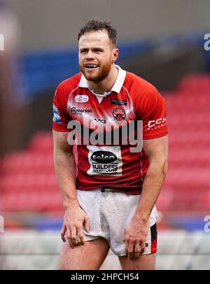 Joe Burgess (5) of Salford Red Devils during the game Stock Photo - Alamy