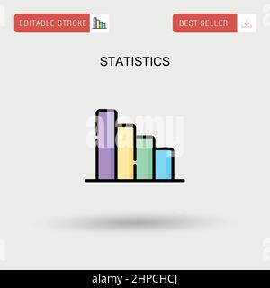 Statistics-1 Simple vector icon Stock Vector Image & Art - Alamy