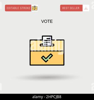 Vote Simple vector icon Stock Vector Image & Art - Alamy