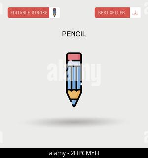 Pencil Simple vector icon Stock Vector Image & Art - Alamy