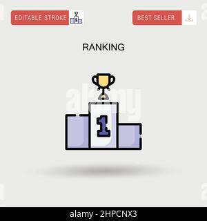 Simple trophy and laurel ranking icon set, 1st-3rd place, Vector ...