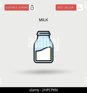 Milk-1 Simple vector icon Stock Vector Image & Art - Alamy