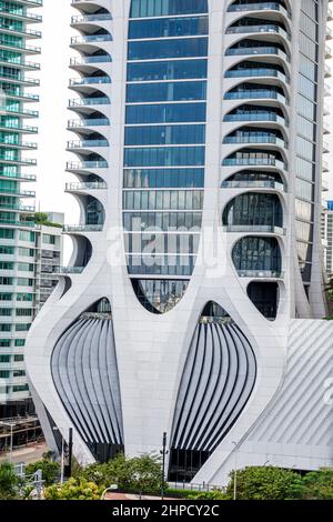 One Thousand Museum High-rise Building by Architect Zaha Hadid, with ...