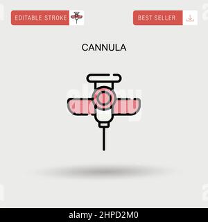 Oxygen Therapy with Nasal Cannula - Icon as EPS 10 File Stock Vector ...