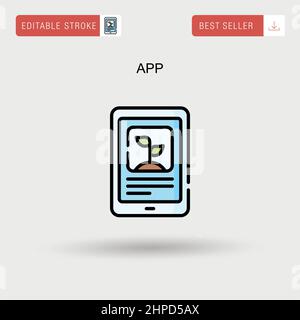 App Simple vector icon Stock Vector Image & Art - Alamy