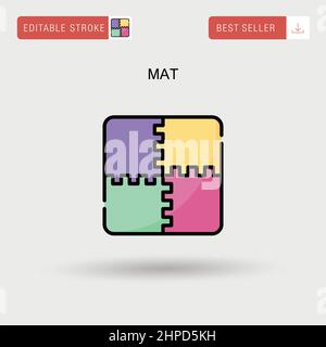 Mat Simple vector icon Stock Vector Image & Art - Alamy