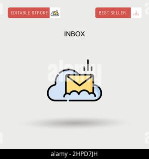 Inbox-3 Simple vector icon Stock Vector Image & Art - Alamy