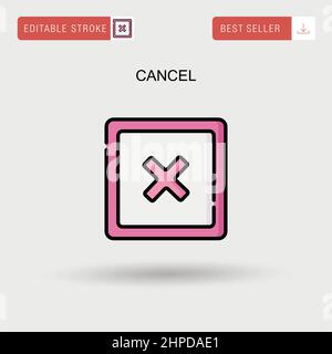 cancelled stamp. cancelled square grunge sign. cancelled for ...