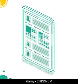 Monitor screen front view display vector icon. Above computer ...