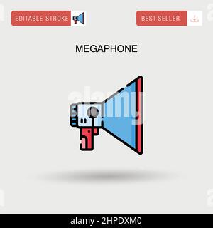 Megaphone Simple vector icon Stock Vector Image & Art - Alamy