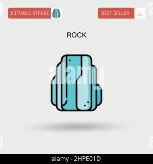 Rock boulder. Natural shape stone. vector illustration Stock Vector ...