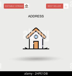 address icon vector. home location icon vector Stock Vector Image & Art ...