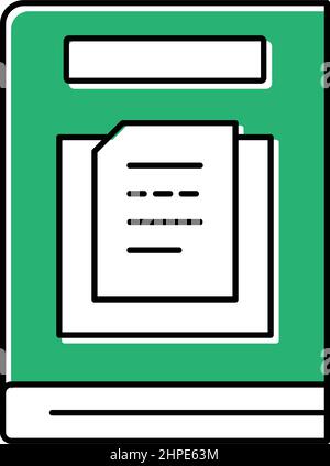 nonfiction genre color icon vector illustration Stock Vector Image ...