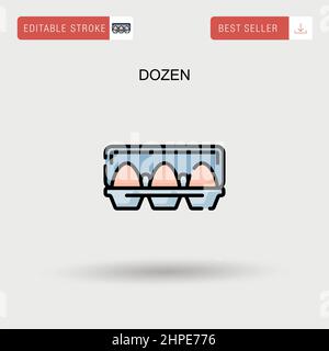 A dozen of eggs Stock Vector Image & Art - Alamy