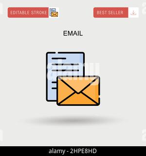 Email Simple vector icon Stock Vector Image & Art - Alamy