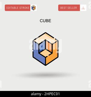 Light blue cubic blank background vector for business Stock Vector ...