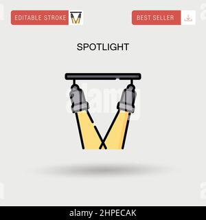 Spotlight-1 Simple vector icon Stock Vector Image & Art - Alamy