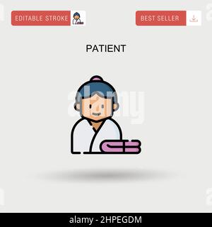 Patient Simple vector icon Stock Vector Image & Art - Alamy