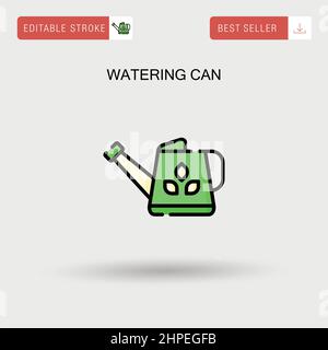Watering can Simple vector icon Stock Vector Image & Art - Alamy