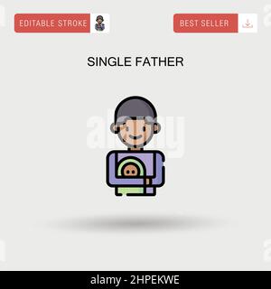 Family single father with kid Stock Vector Image & Art - Alamy