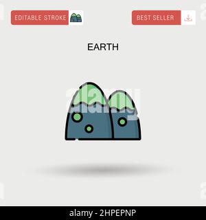 Earth Simple vector icon Stock Vector Image & Art - Alamy