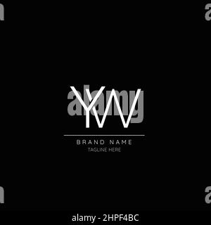 yw y w alphabet letter logo icon combination design with rainbow color ...