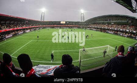 Silkeborg, Denmark. 20th Feb, 2022. The players of Silkeborg IF been ...