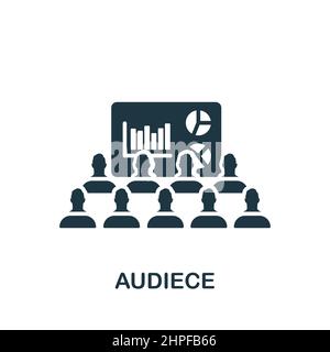 Audiece icon. Monochrome simple icon for templates, web design and ...