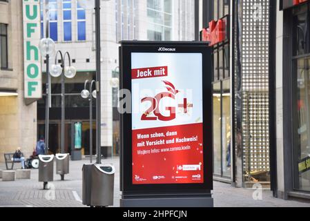 Cologne, Germany. 17th Feb, 2022. Logo, lettering of the ...