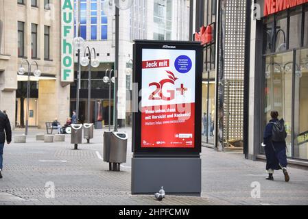 Cologne, Germany. 17th Feb, 2022. Logo, lettering of the ...