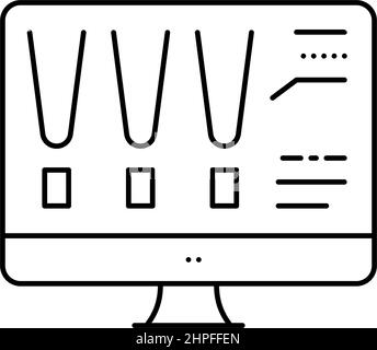 choose color lighting on computer screen line icon vector illustration Stock Vector Image & Art ...