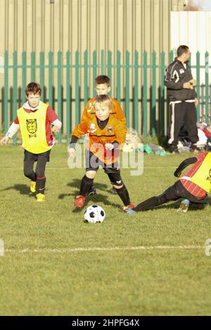 Boys football match between Cleeve Colts U8 and Churchdown Panthers U8 ...