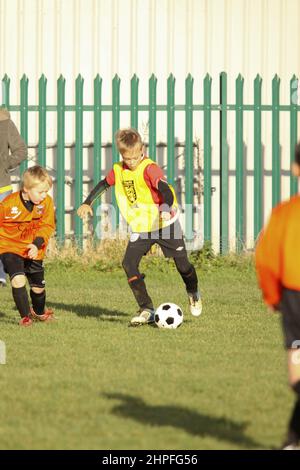 Boys football match between Cleeve Colts U8 and Churchdown Panthers U8 ...