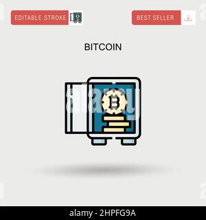Bitcoin Simple vector icon Stock Vector Image & Art - Alamy