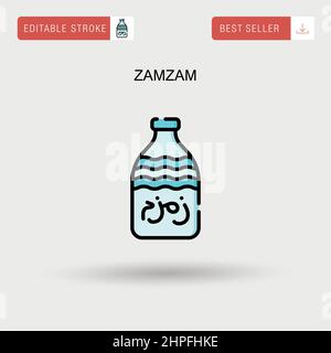 zam zam icon black vector illustration Stock Vector Image & Art - Alamy