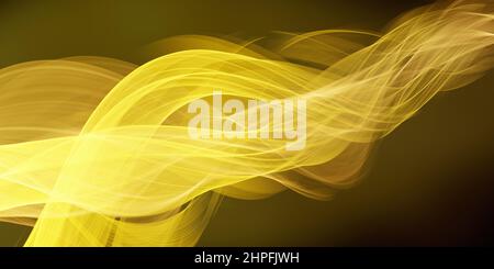 Glowing Bright Lines Soft Copper Brown or Yellow Colors Modern Abstract ...