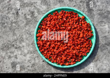 Himalayan chillies, known as Dalle Khursani is one of the hottest ...