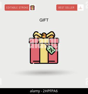 Gift Simple vector icon Stock Vector Image & Art - Alamy
