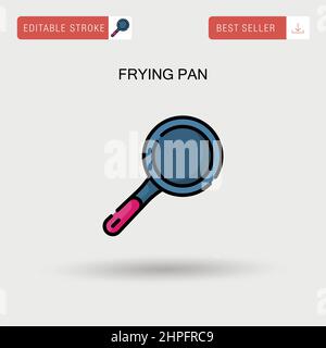 Kitchen frying pan icon Stock Vector Image & Art - Alamy