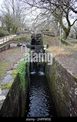 Fourteen locks, Newport, Wales Stock Photo - Alamy