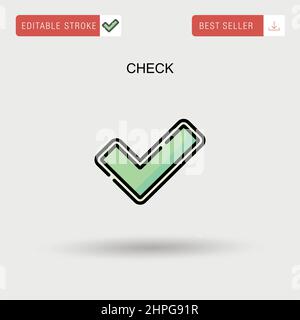 check vector icon modern simple vector illustration Stock Vector Image ...