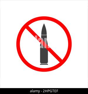 Gun free zone, prohibition warning sign. Restricted area, guns banned ...