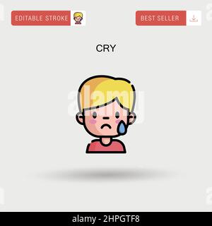 Cute Baby Face Emotion Icon Illustration symbol design Stock Vector ...