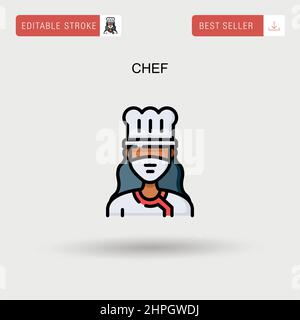 Chef Simple vector icon Stock Vector Image & Art - Alamy