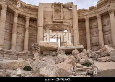 The antique Theatre of Palmyra, Syria Stock Photo - Alamy