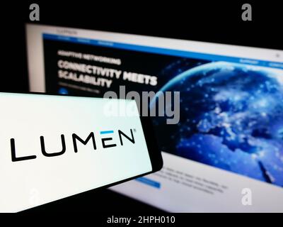 Cellphone with logo of American telecommunications company Tarana ...