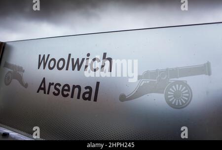 London, UK. Woolwich Station on the newly opened Elizabeth Line ...